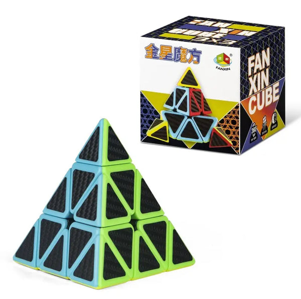Fanxin Carbon Fiber Pyraminx – Cubewerkz Puzzle Store